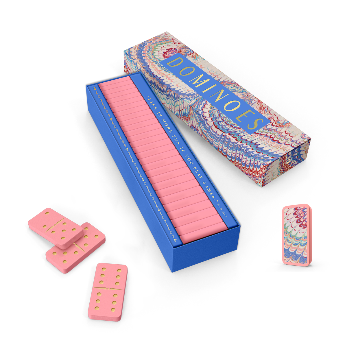 Marbled Colors Domino Set – Feste
