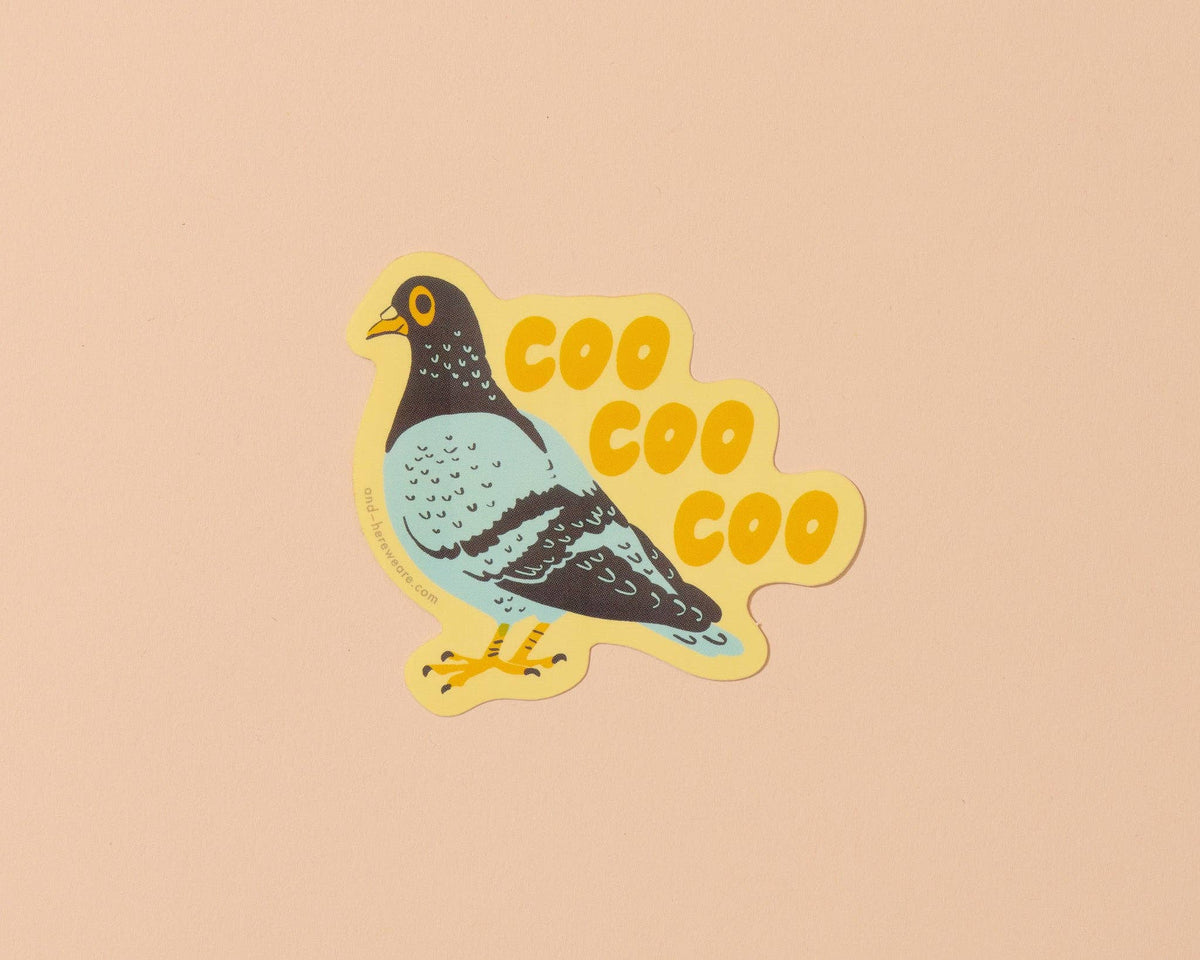 Coo Pigeon Vinyl Sticker – Feste