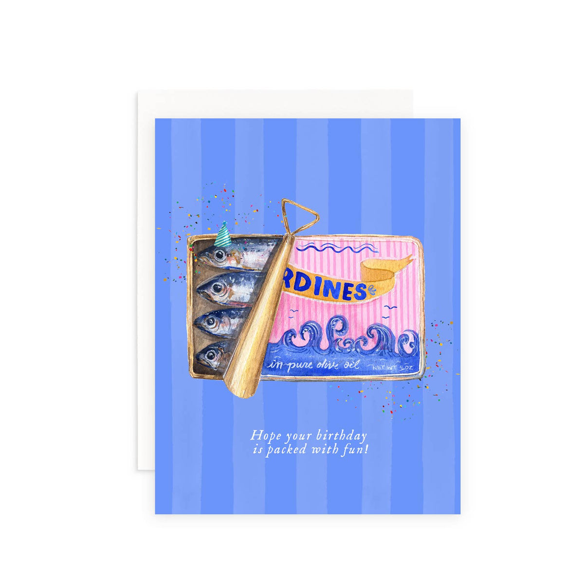 Packed with Fun Sardine Birthday Greeting Card – Feste