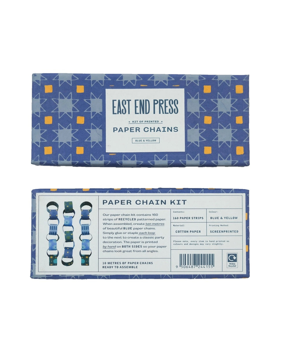 Blue & Yellow Paper Chain Kit – Feste