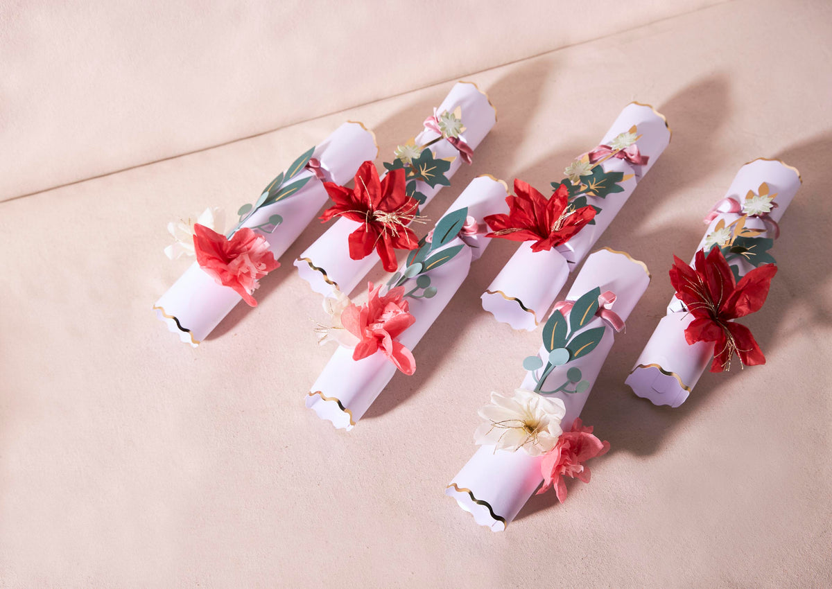 Holiday Floral Crackers, Set of 6 – Feste
